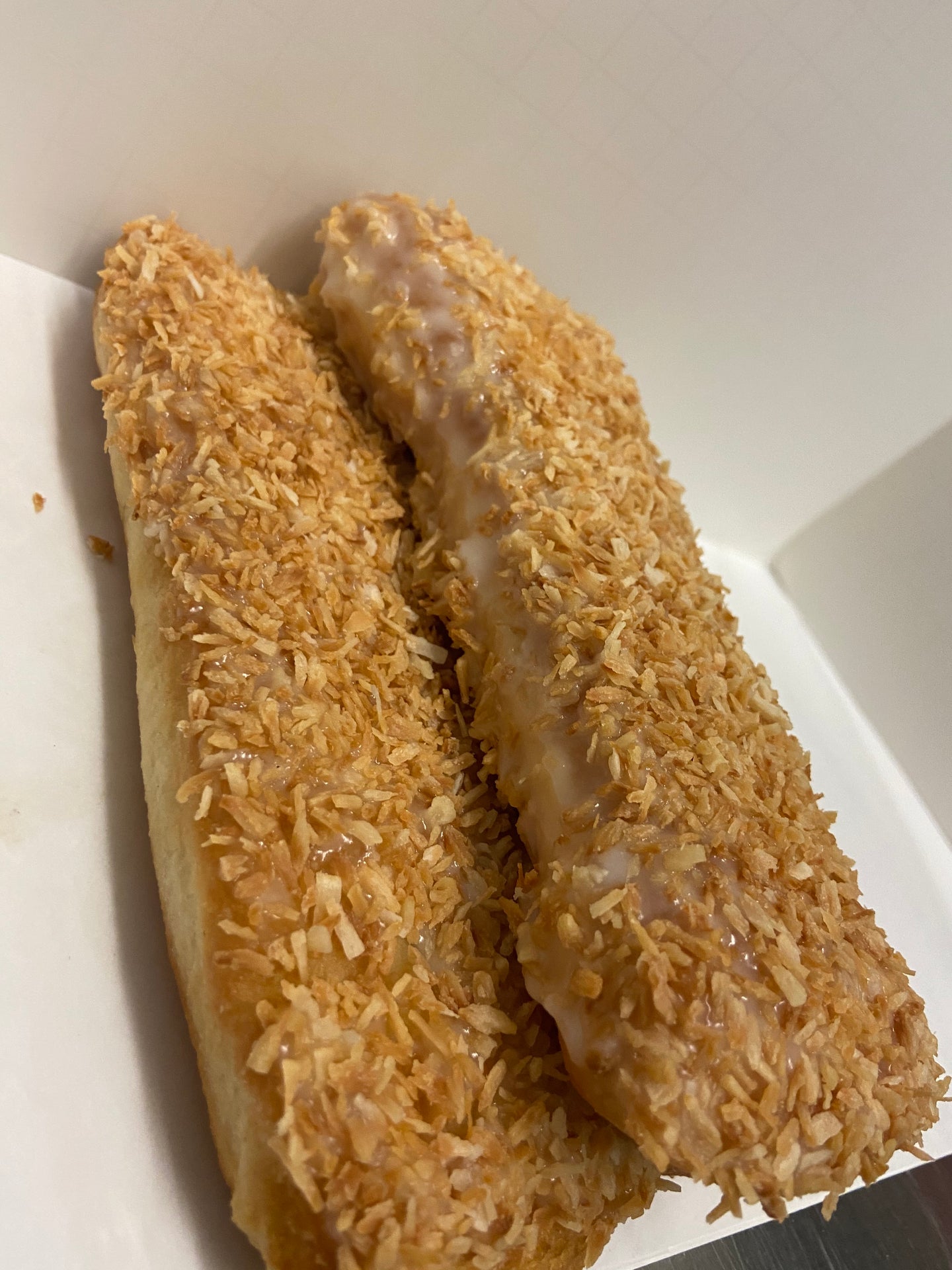 Coconut Long John – Nutana Bakery